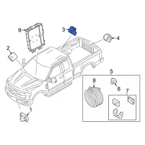 PC3Z-19G490-B - Camera 2022-2025 Ford | Big 3 Auto Parts