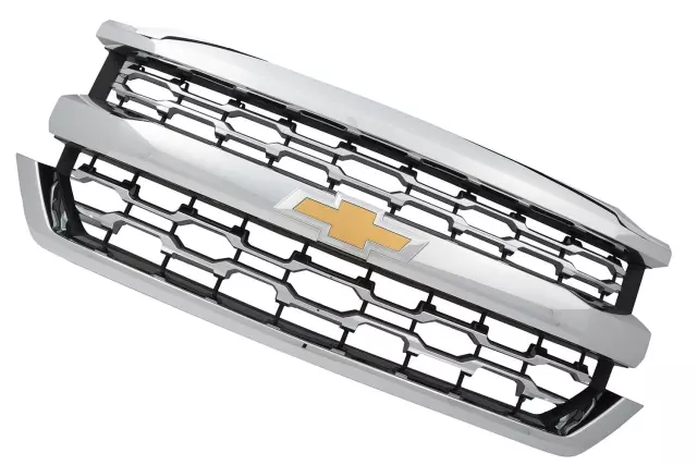 2016-2018 Chevrolet Silverado 1500 Chrome Front Grille with Clips, Nuts ...