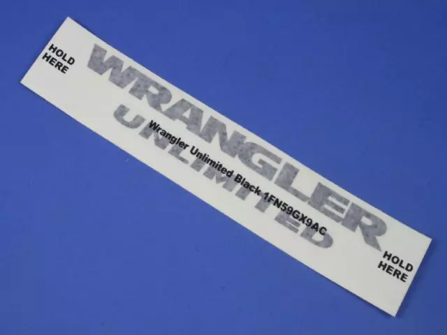 2007-2017 Jeep Wrangler Decal 1FN59GX9AC | Mopar eStore