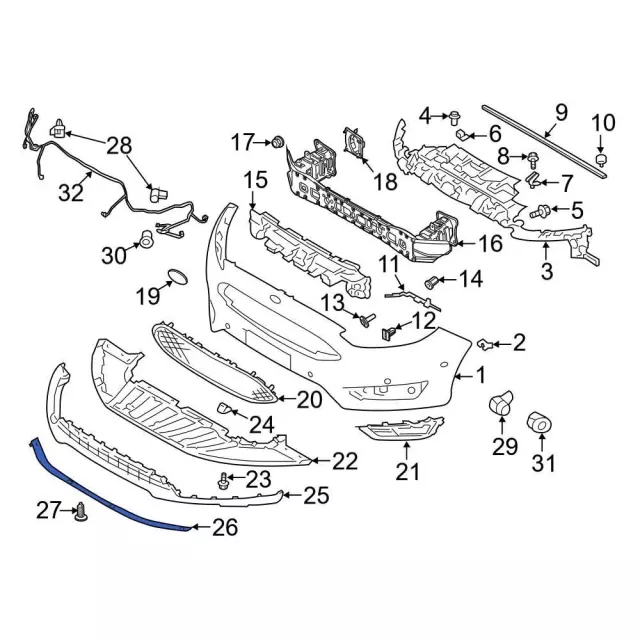 2015 ford focus se front bumper store