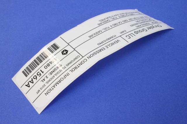 2015 Dodge Journey Vehicle Emission Control Information Label ...