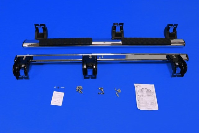 2013-2022 Ram Tubular Side Steps Chrome Aluminum Cab Length For Quad ...