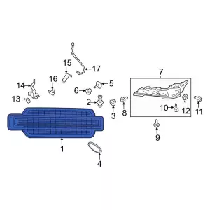 JL3Z-8200-SRPTM - Grille 2018-2019 Ford F-150 | Ford Parts Direct