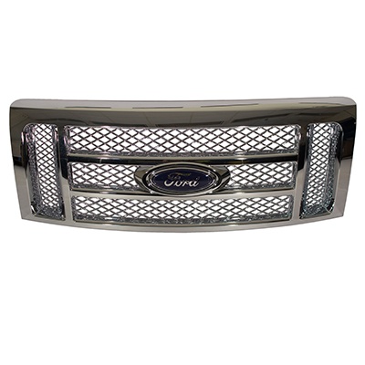 AL3Z-8200-B 2009-2013 Ford F-150 Grille Insert - Lariat Chrome Mesh ...