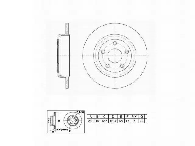 2011-2020 bproauto Disc Brake Rotor 1BP00016AA | Mopar eStore