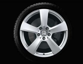 212-401-19-02-9709 - Alloy Wheel - 17inch 5-Spoke 2010-2013 Mercedes ...