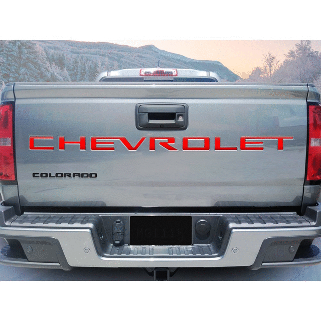 2022 Chevrolet Colorado 3-D Urethane Chevrolet Tailgate Lettering ...