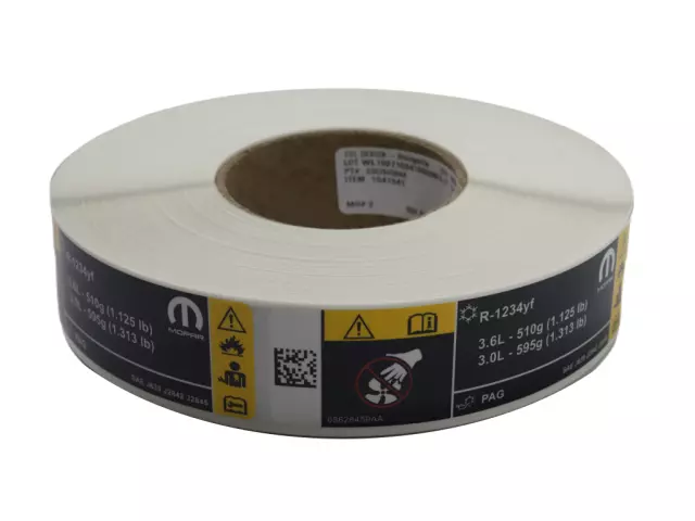 2025 Ram 1500 Air Conditioning System Label 68628459AA | Mopar eStore