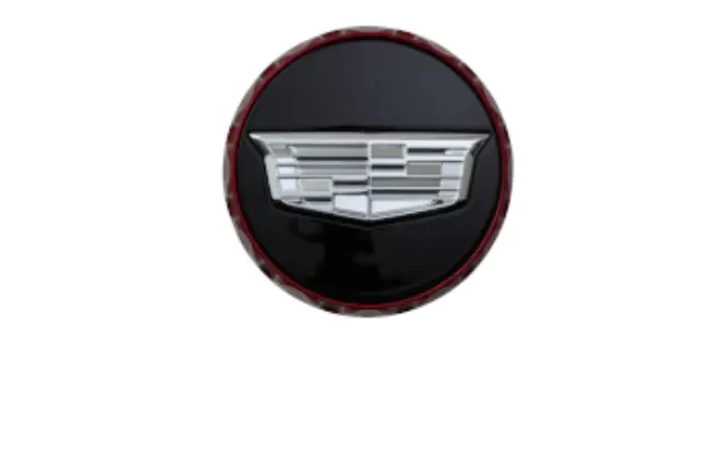 84718964 - Center Cap in Black with Red Accent and Monochrome Cadillac ...