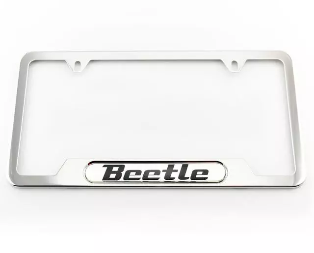 2012-2019 Volkswagen Beetle License Plate Frame - Beetle - Polished 5C0 ...