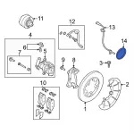 BK3Z-2C189-A - ABS Wheel Speed Sensor Tone Ring 2015-2023 Ford | Ford ...
