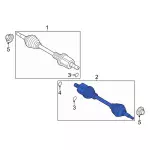 N1MZ-3A427-F - Axle Assembly 2020-2025 Ford | Ford Parts Direct