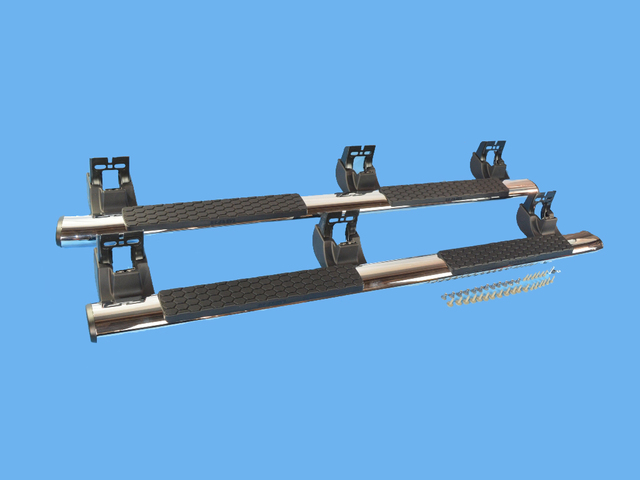 2013-2022 Ram Tubular Side Steps Chrome Aluminum Cab Length For Quad ...