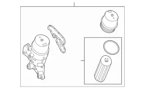 278-180-07-10 - Oil Filter Housing Mercedes-Benz USA Parts