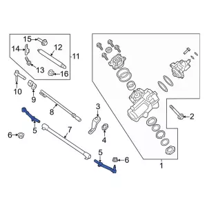 2023-2024 Ford Outer Tie Rod pc3z3a131e | TascaParts.com