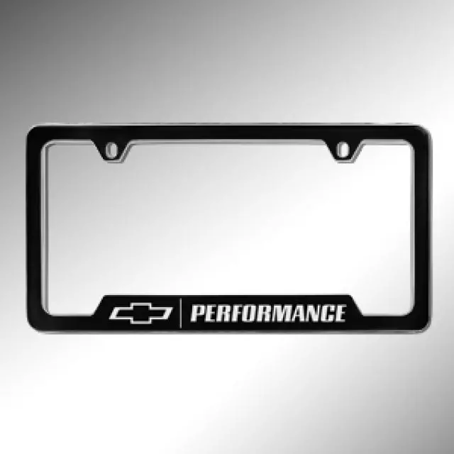 2016 2025 GM License Plate Frame Performance Black 19330393 Auto Parts Express