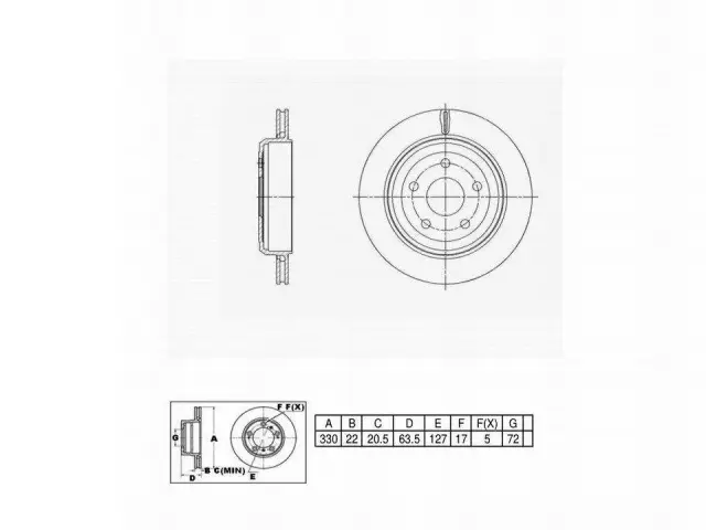 2011-2024 bproauto Disc Brake Rotor 1BP00031AA | My Mopar Parts