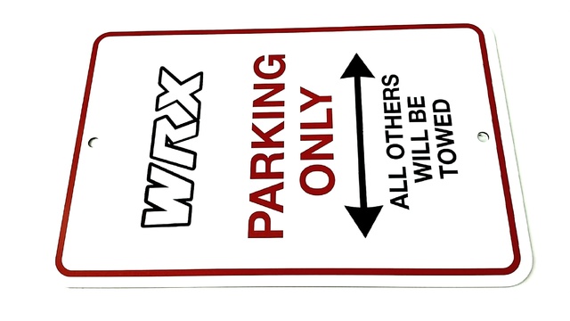 2016-2020 Subaru WRX Parking Only Sign - Wrx SOA342L150 | Subaru Parts ...