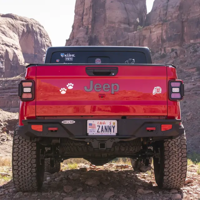 68729797AA - Rigid Full Rear Bumper, Jeep Gladiator, sold by Rockslide ...