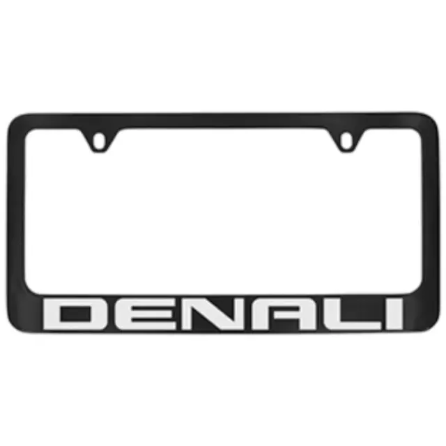 19368094 - License Plate Frame, Black, Denali 2018-2025 GMC | GM ...