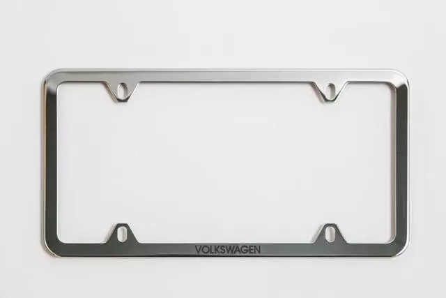 2014-2025 Volkswagen License Plate Frame, Slim With Logo 000-071-801-AB ...