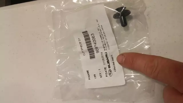 2010-2025 Subaru Clip 909140063 | Subaru Parts Store