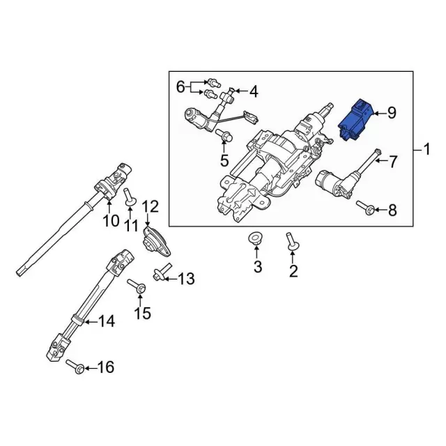 Ford Steering Column Parts 1964 Ford Restoration Parts Steering Column
