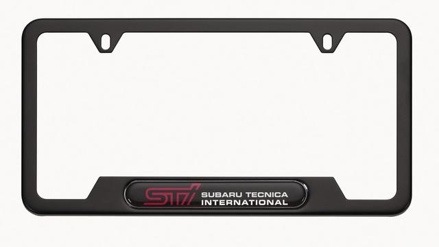 SOA342L126 - License Plate Frame, Matte Black (Sti) - 2008-2023 Subaru ...