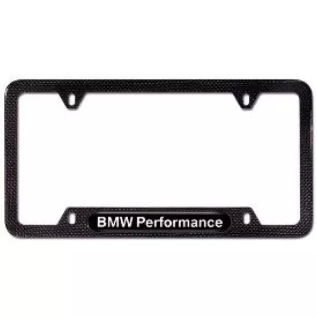 M Logo Stainless Steel License Plate Frame