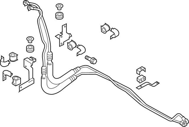 Power Steering Hose Diagram GM Power Steering Gear Inlet Line 84626754