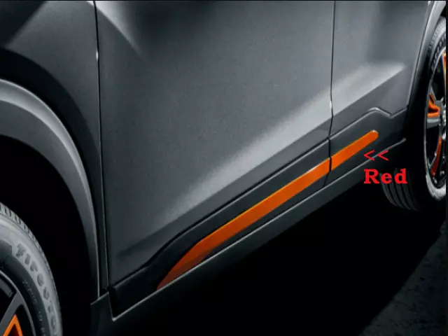 2018-2021 Nissan Kicks Lower Door Accent, Red T99G8-5RL4D | Nissan ...