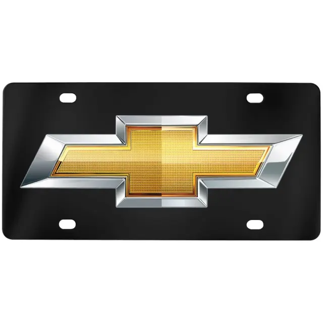 2024 Chevrolet Front Vanity Plate With Gold Chevrolet Bow-Tie 19435232 ...