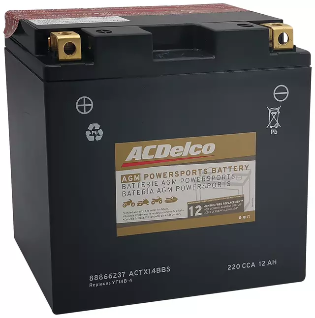 1999-2021 ACDelco Vehicle Battery ACTX14BBS | TascaParts.com