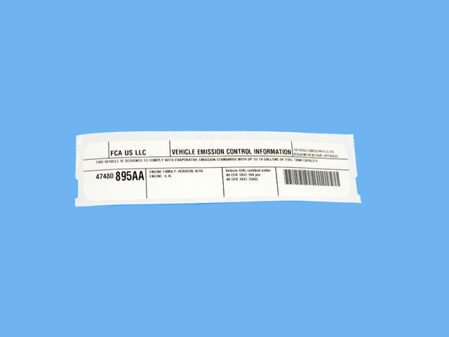Label 47480895AA | Mopar Estores