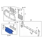 2021-2025 Ford F-150 Radiator Shutter Assembly ML3Z-8475-E | TascaParts.com