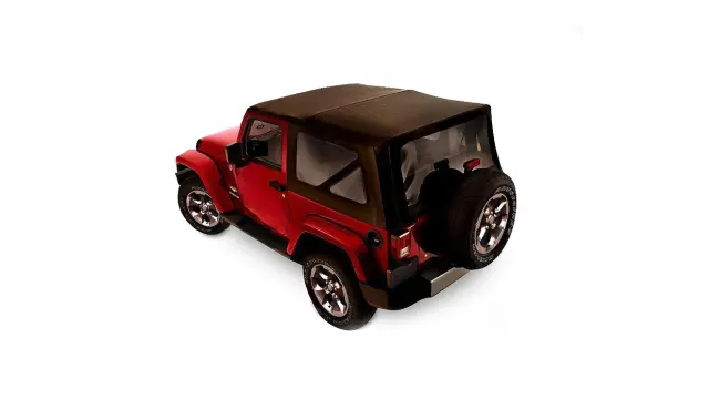 2011-2018 Jeep 11-15 Jeep Wrangler Unlimited 4-Door Black Soft Top Rear ...