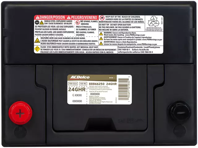 1984-2023 ACDelco Vehicle Battery 24GHR | TascaParts.com