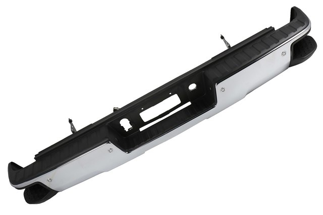 2014-2015 GM Chrome Rear Bumper Kit with Step Pads, Sensors, Harness ...