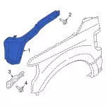 2017-2019 Ford Upper Rail Assembly - Passenger Side (RH) HC3Z-16C274-A ...