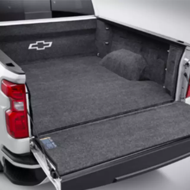 2020-2024 Chevrolet Silverado 1500 Bed Rug, Carpet W/Bow-Tie Logo ...
