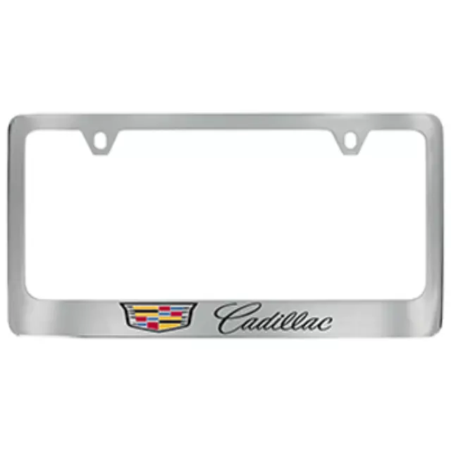19368085 - License Plate Frame, Wide Base, Chrome 2018-2024 Cadillac ...