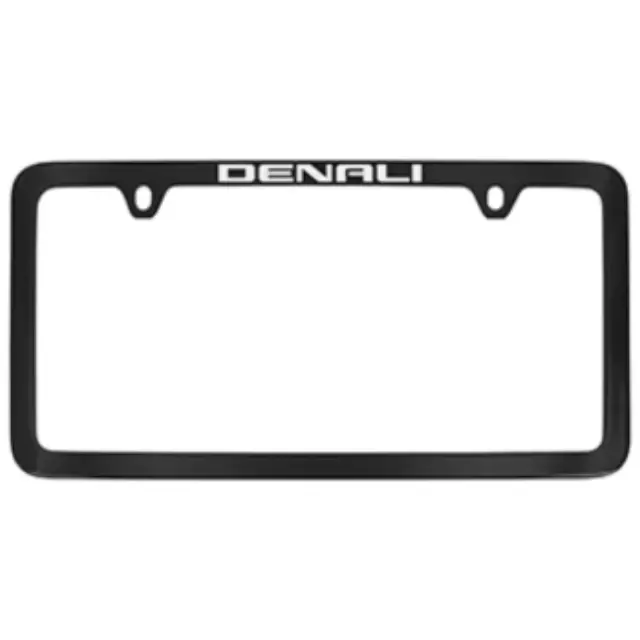 19368095 - License Plate Frame, Black, Slim, Denali 2018-2025 GMC | Big ...