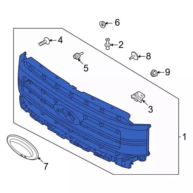Grille Assembly Radiator ML3Z-8200-EA | OEM Parts Online