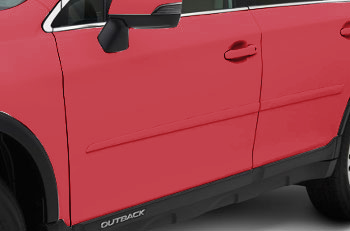 2018-2019 Subaru Body Side Molding Kit Color / Crimson Red / Set Of ...