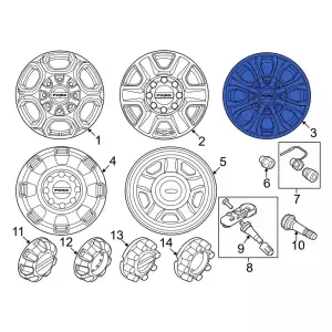 PC3Z-1007-F - Wheel, Alloy - 2023-2024 Ford | Eastgate Ford Parts