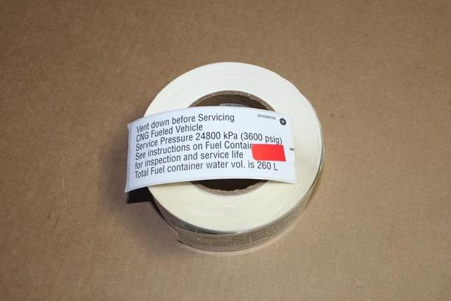 2013-2018 Ram 2500 Cng Label 68165860AA | Mopar Estores