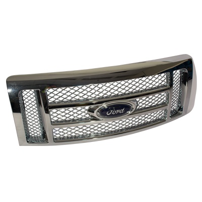 AL3Z-8200-B 2009-2013 Ford F-150 Grille Insert - Lariat Chrome Mesh ...