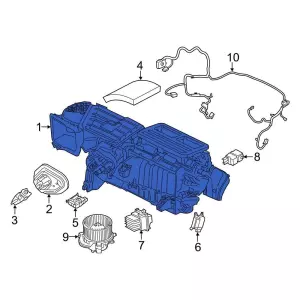 FR3Z-19850-AE - Evaporator Assembly 2015-2023 Ford Mustang | Ford Parts ...