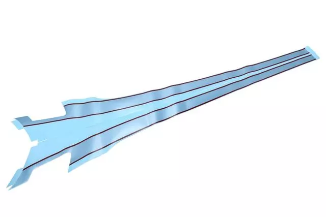 Switchblade Silver Metallic Front Bumper Fascia Decal 23493585 | GM ...