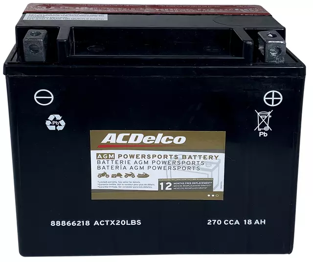 1986-2023 ACDelco Vehicle Battery ACTX20LBS | TascaParts.com